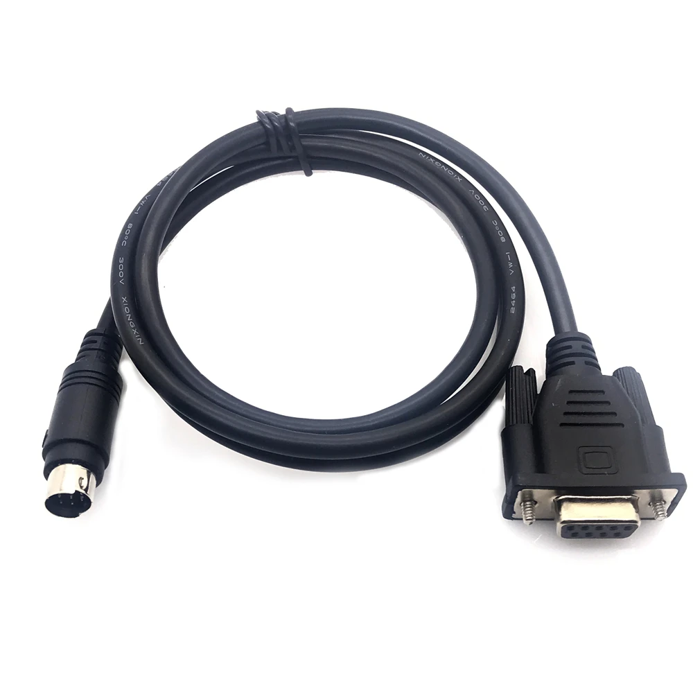 DB9-female-to-8pin-mini-Din-male-RS232-PLC-Cable-2-5M-for-Mitsubishi ...