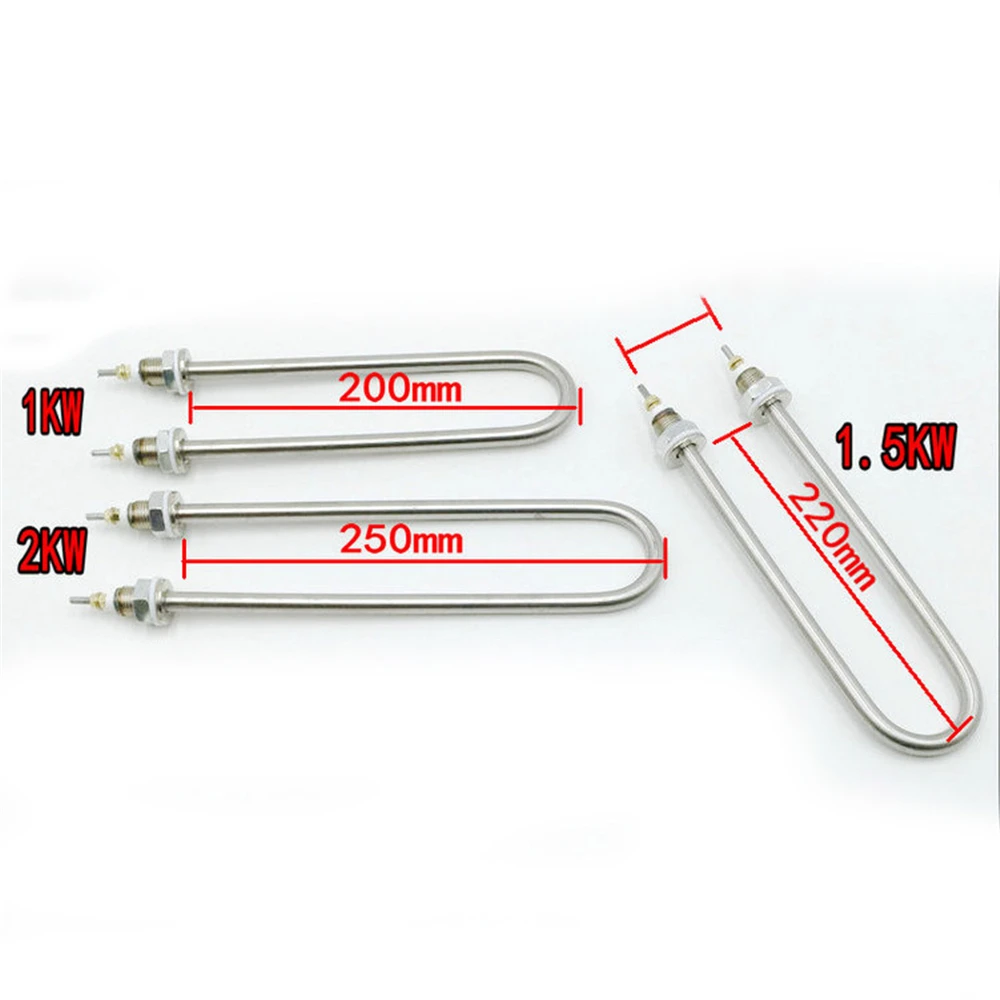 M16 Electric Heat Pipe Tube Heating Element U-Shaped Heating Tube 220V ...