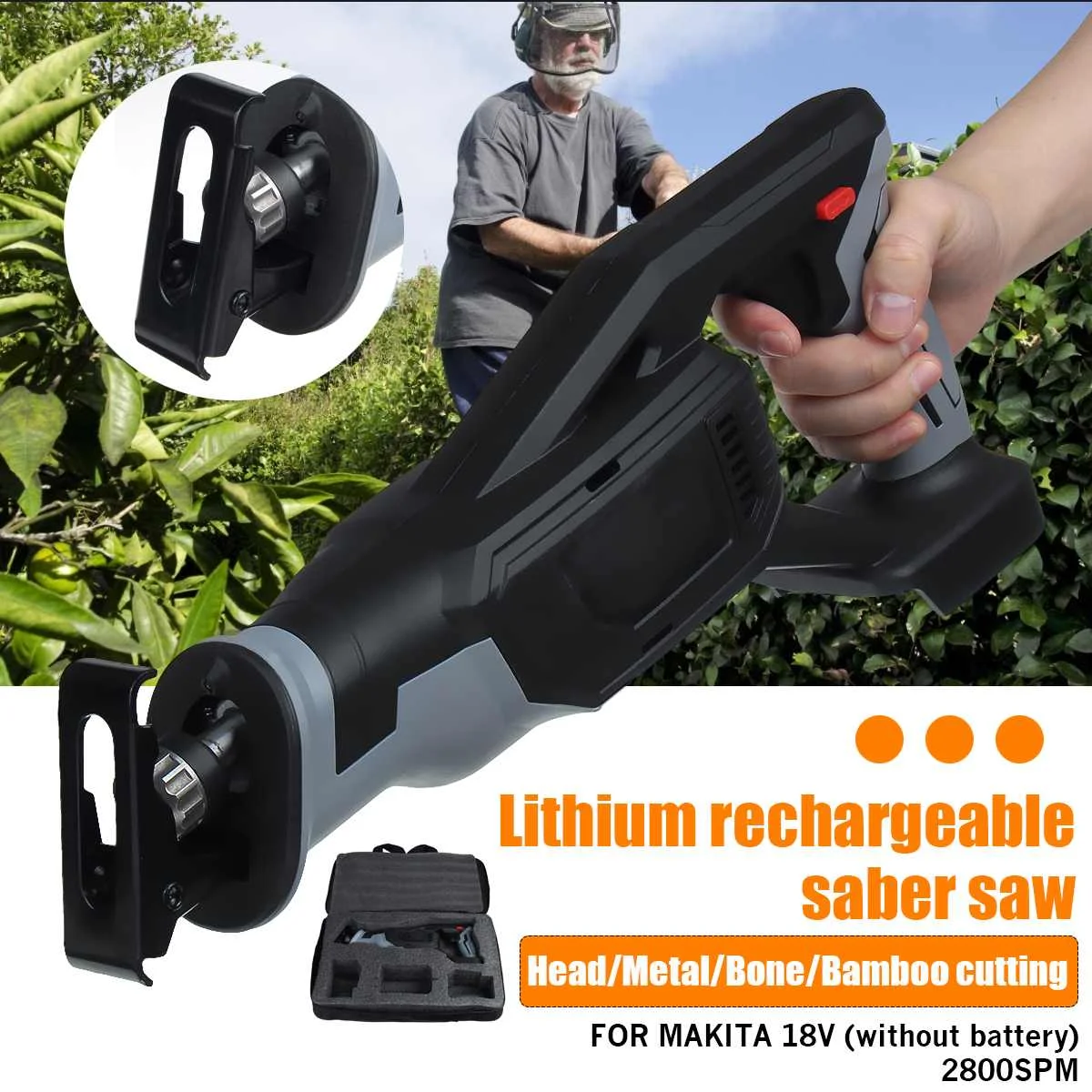 18V Portable Electric Saw Reciprocating Saw for Makita battery for ...