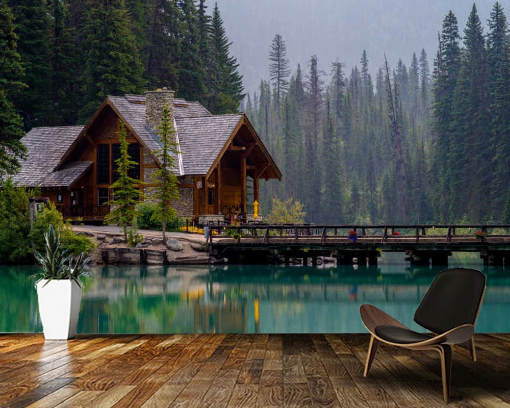 Lake Cottage Wallpapers