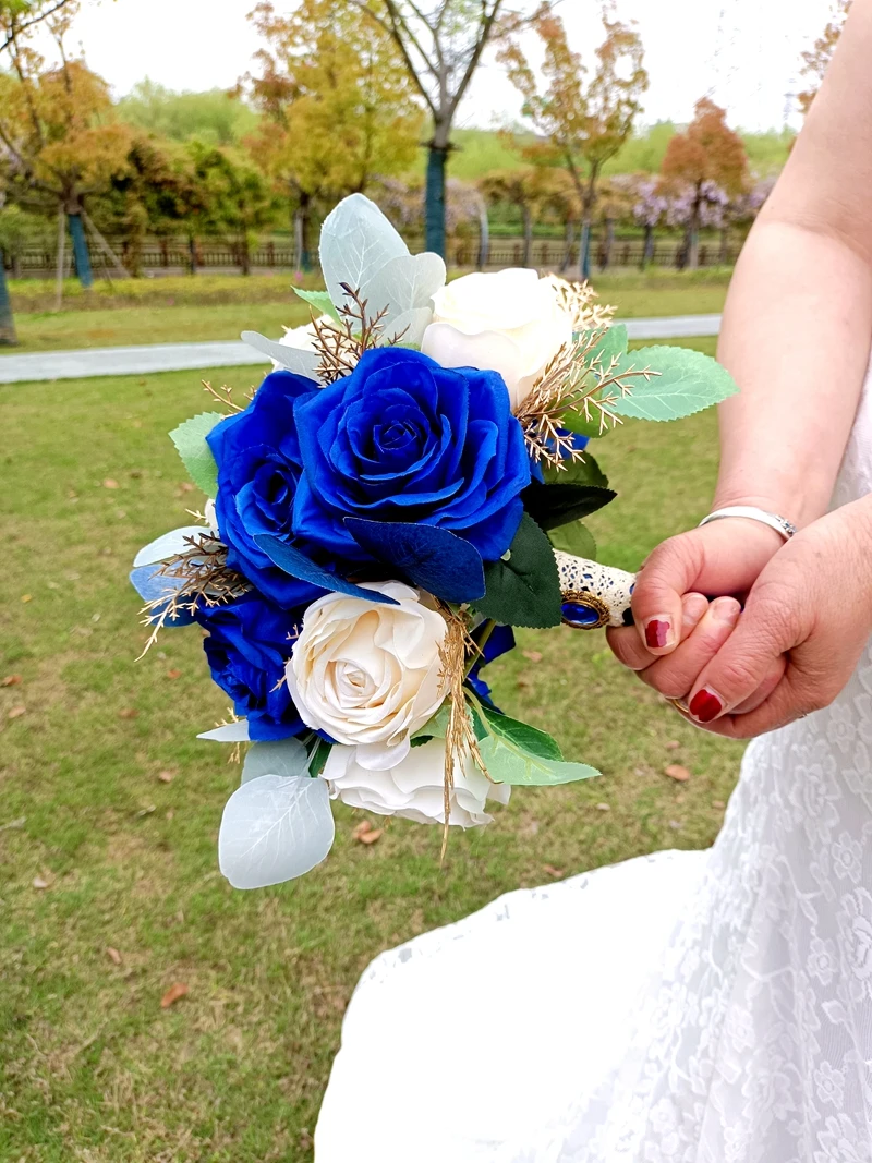 Royal Blue Prom Bouquet