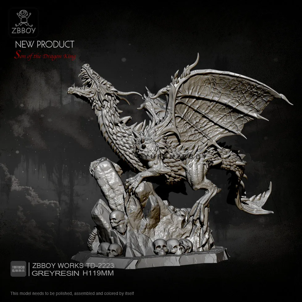 Dragon Resin Model Self-assembled (119mm Width) Td-2223 - Model ...