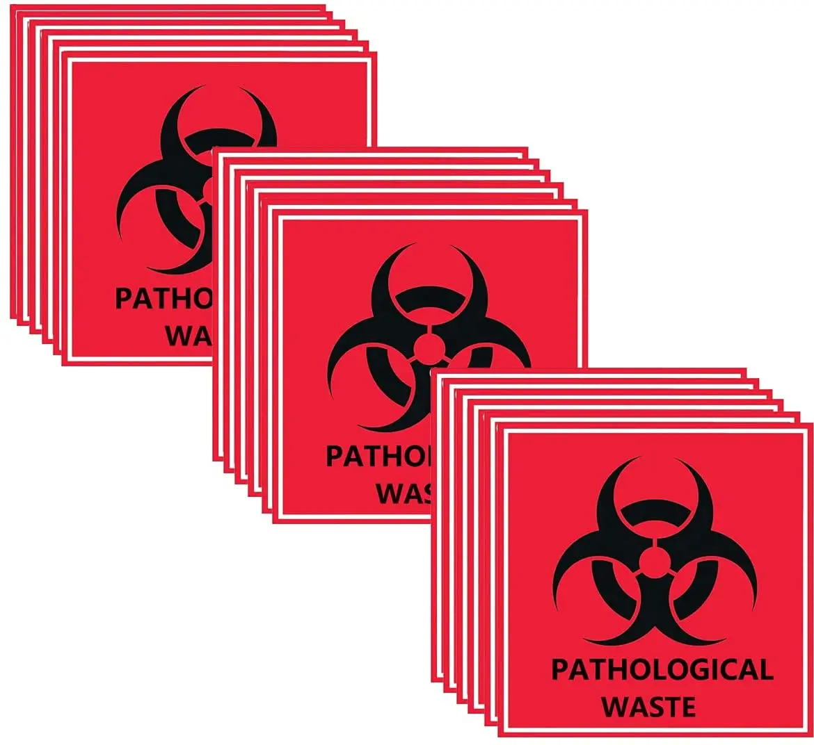 Biohazard-Hazardous-Warning-Industrial-Stickers-Labels-Pathological ...