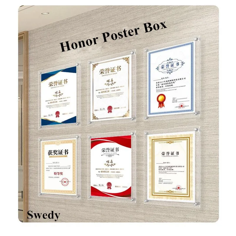 Frameless Clear Acrylic Poster Frames