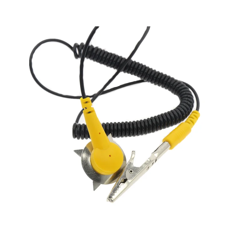 Alligator-Clip-Terminal-Coil-Cable-Anti-Static-ESD-Mats-Grounding-Point ...