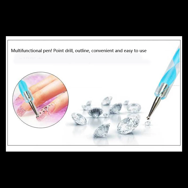 TRINGLE - EMBOUT TRINGLE,LXGDZB-5--Stylos à points à Double tête pour Nail Art, 5 pièces, Point ...