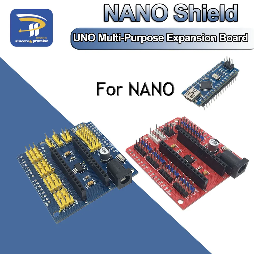 Nano io shield e uno placa de expansão multiuso para arduino nano 3.0 ...