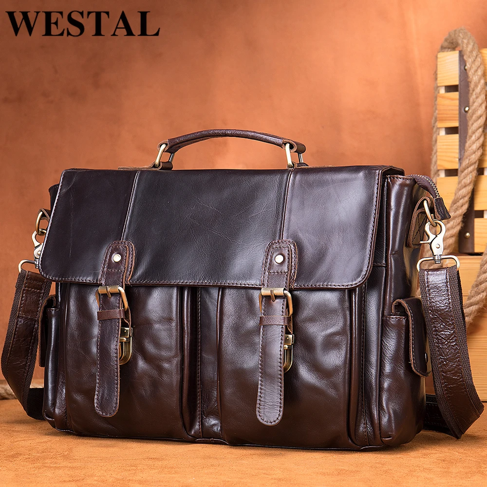 WESTAL-Men-s-Genuine-Leather-Messenger-Bag-Vintage-Handbag-Casual ...