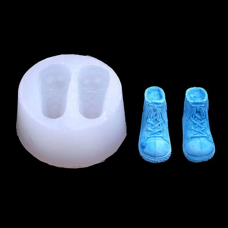 Mini 3D Sneaker Shoes Epoxy Resin UV Crafts Silicone Mold Creative DIY ...