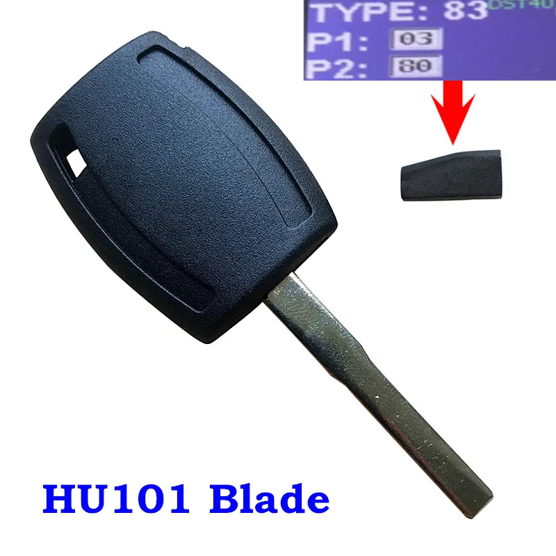 New Uncut Replacement 4D63 80Bit ID83 Transponder Ignition Car Key Fit ...