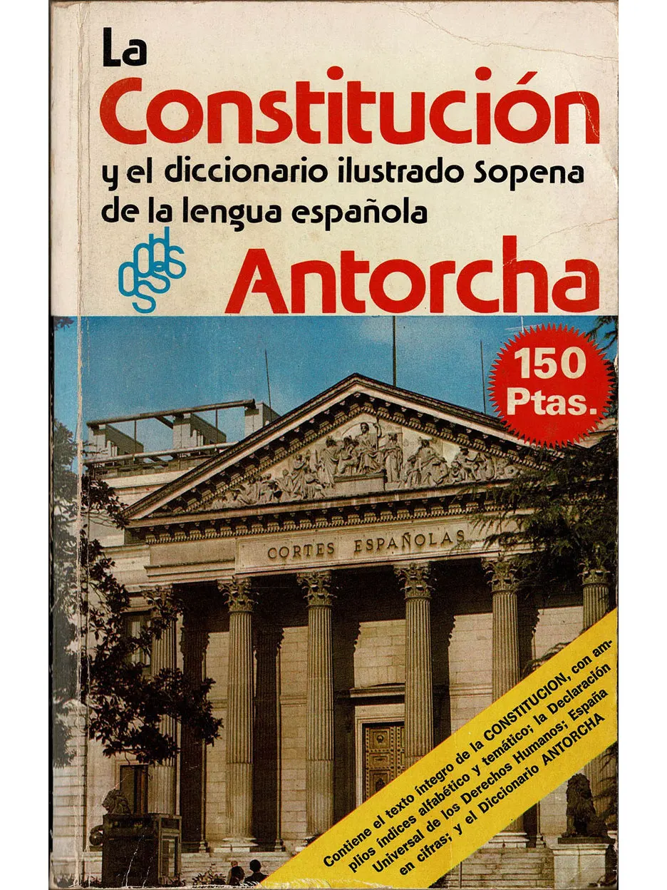 The Constitution And The Illustrated Dictionary Of The Spanish Language ...