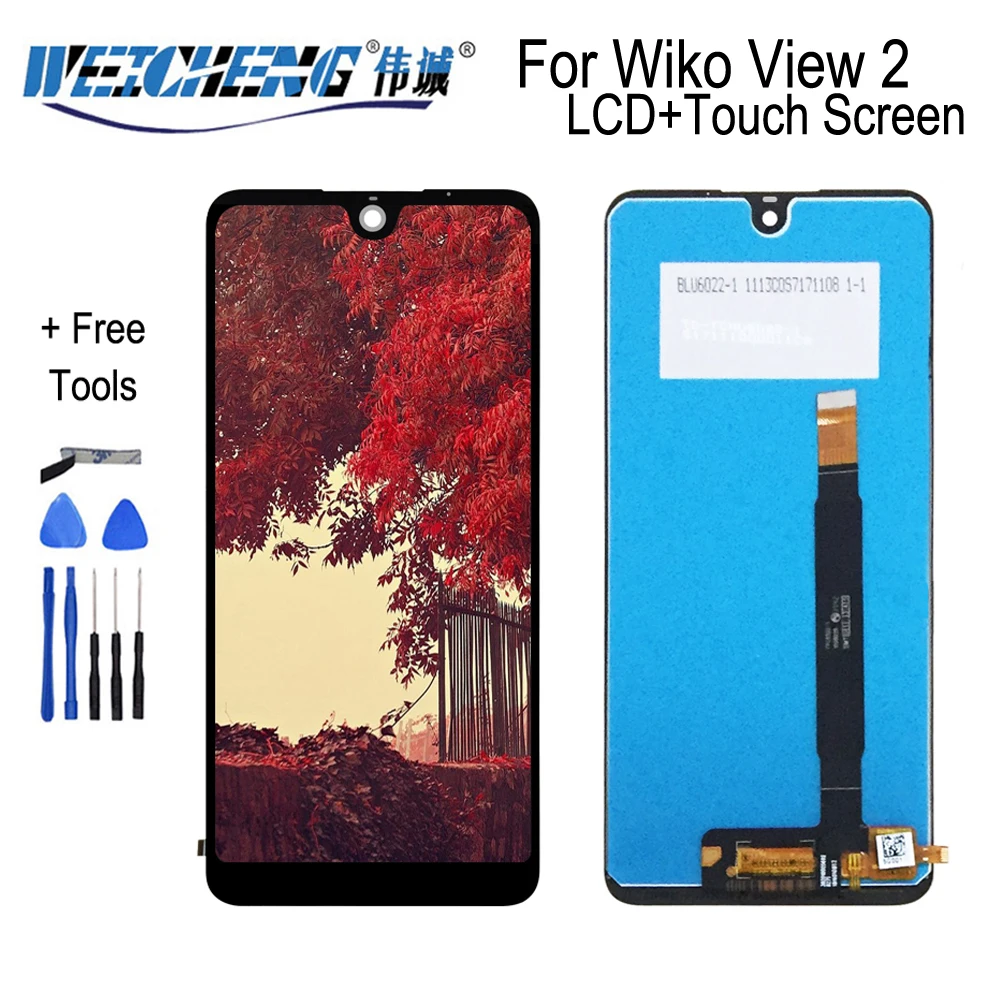 Wiko View 2 LCD 디스플레이 터치 디지타이저 스크린 유리 센서 패널 어셈블리, 무료 도구 Wiko W_C800 ...