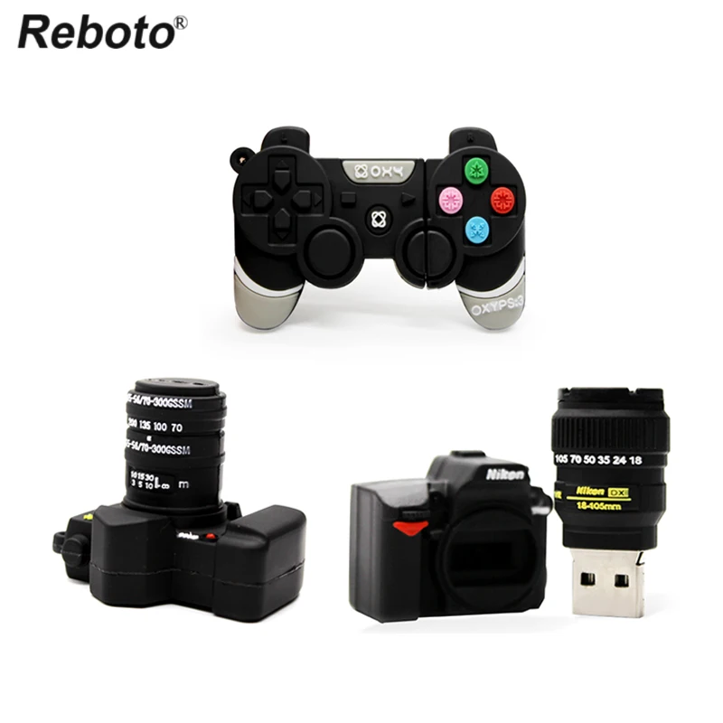 Reboto Cool Pendrive Black Cameras Game Machine Usb Flash Drive 4gb 8gb ...