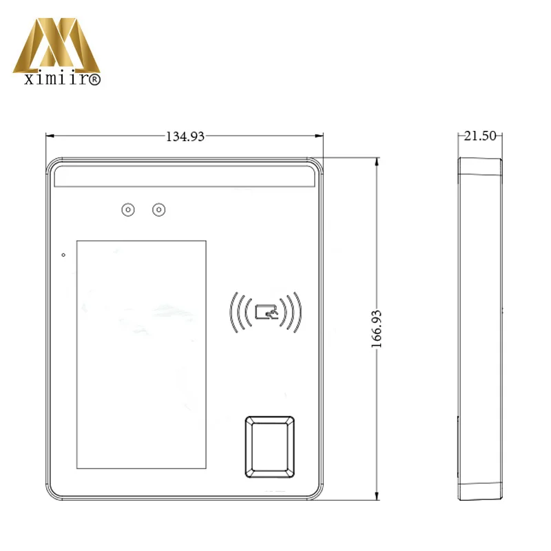Biometric Face Recognize Access Control Time Attendance With IC Card 5 ...