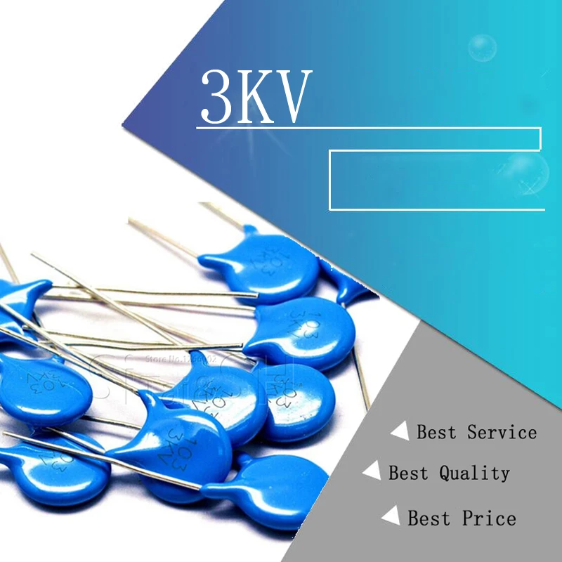 20pcs High voltage Ceramic Capacitor 3KV 5PF 10PF 15PF 20PF 22PF 27PF ...
