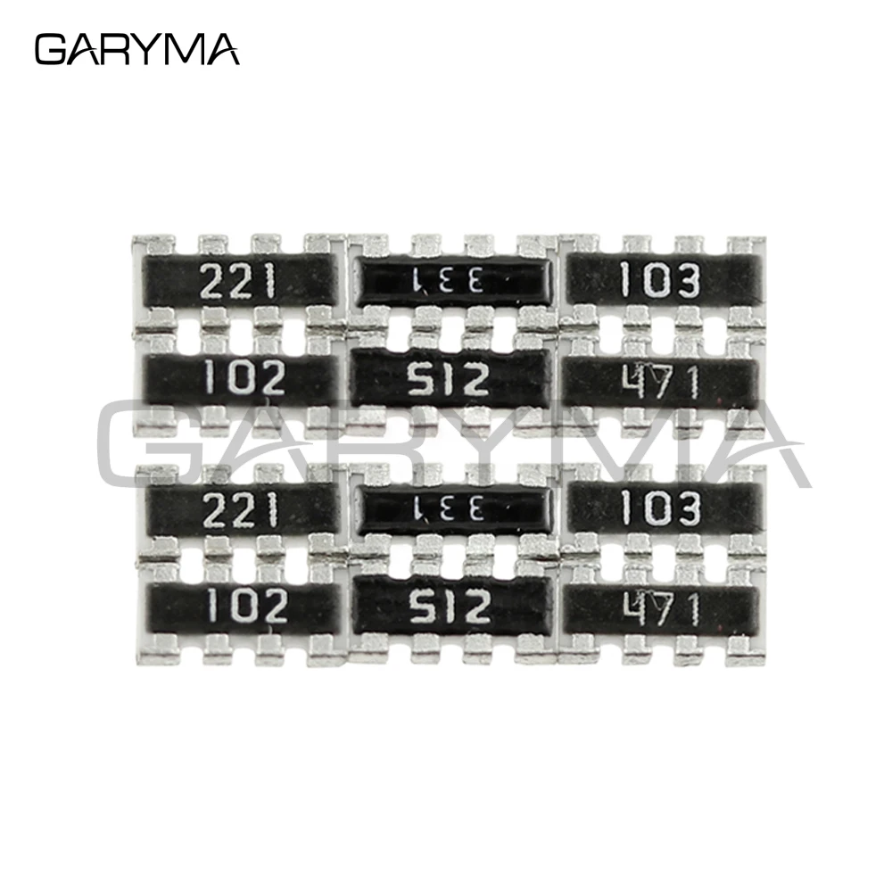 100pcs-8P4R-0402-Network-Chip-Resistor-Arrays-0R-10R-22R-33R-47R-100R ...