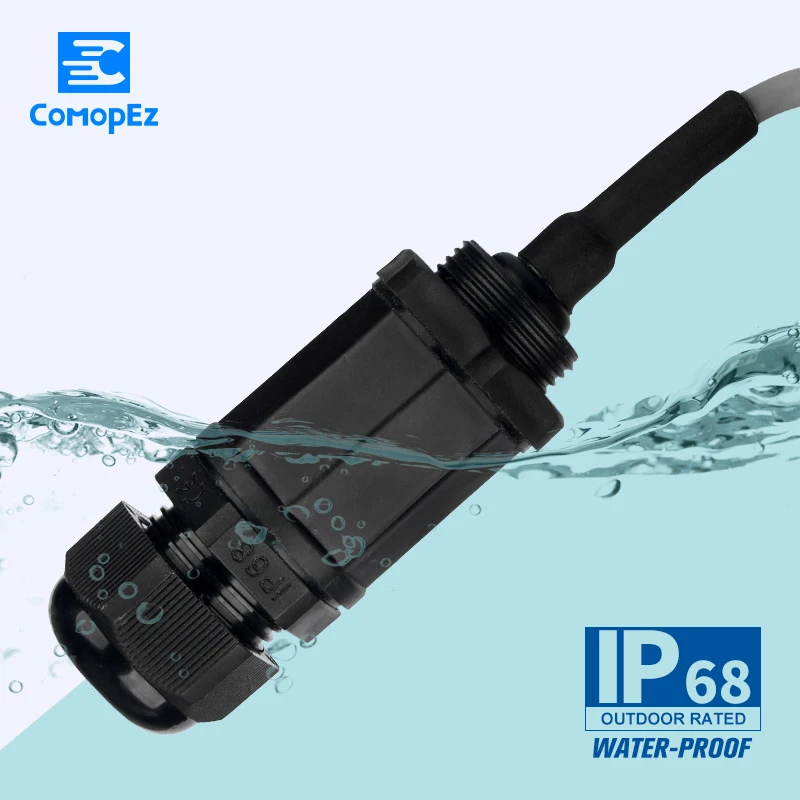 IP68 Ethernet LAN Wire RJ45 Waterproof Terminal Connector Quickly ...