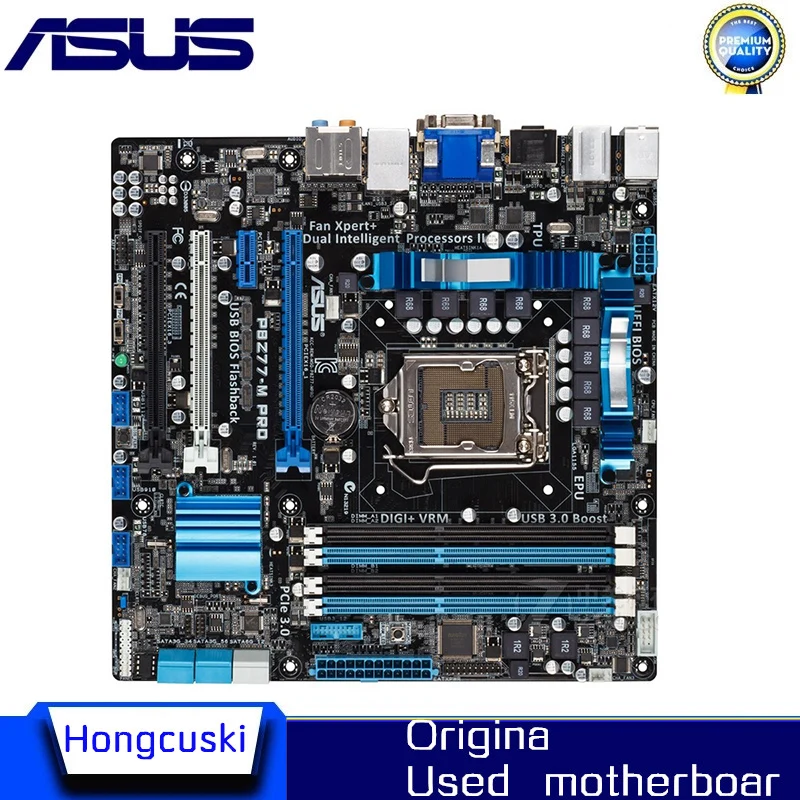 Placa base de escritorio usada para Asus P8Z77 M PRO, LGA 1155, DDR3, 32GB, USB3.0 para CPU Z77 ...