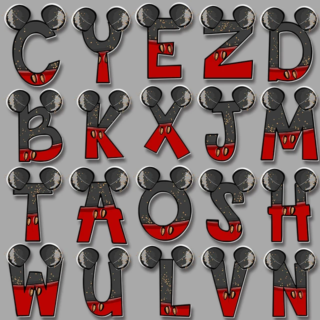 Mickey Mouse Letters
