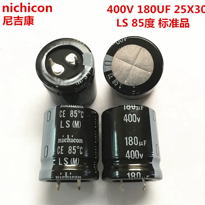 2pcs/10pcs 180uf 400v Nichicon Ls 25x30mm 400v180uf Snap-in Psu ...