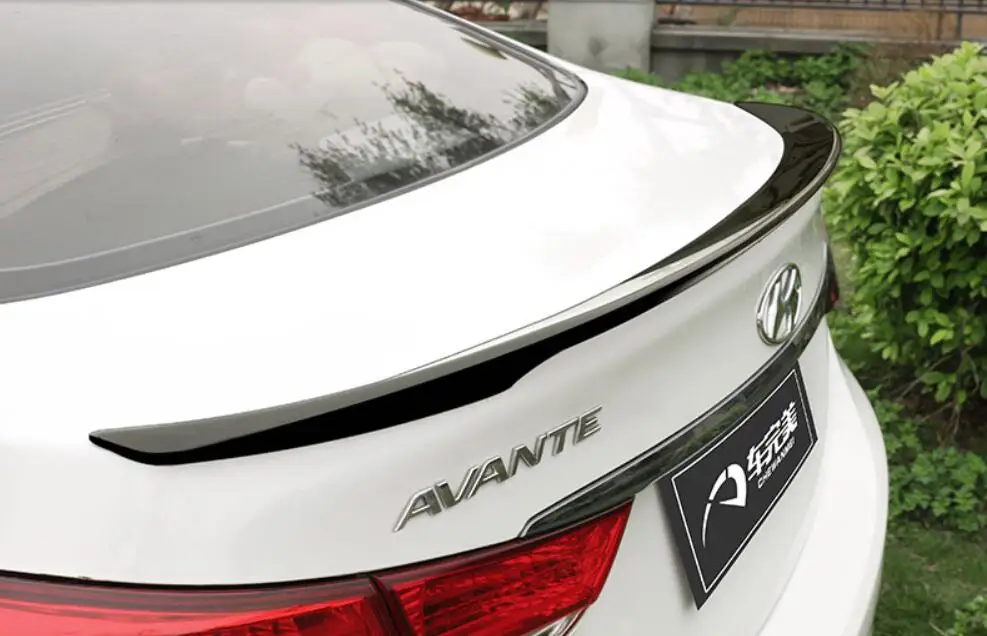 ABS Paint Car Rear Wing Trunk Lip Spoilers Fits For Hyundai Elantra ...