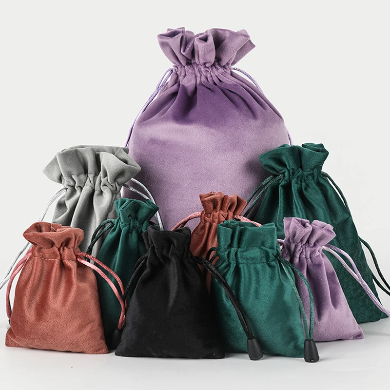 Small Velvet Drawstring Bags | Velvet Drawstring Gift Bags | Velvet ...