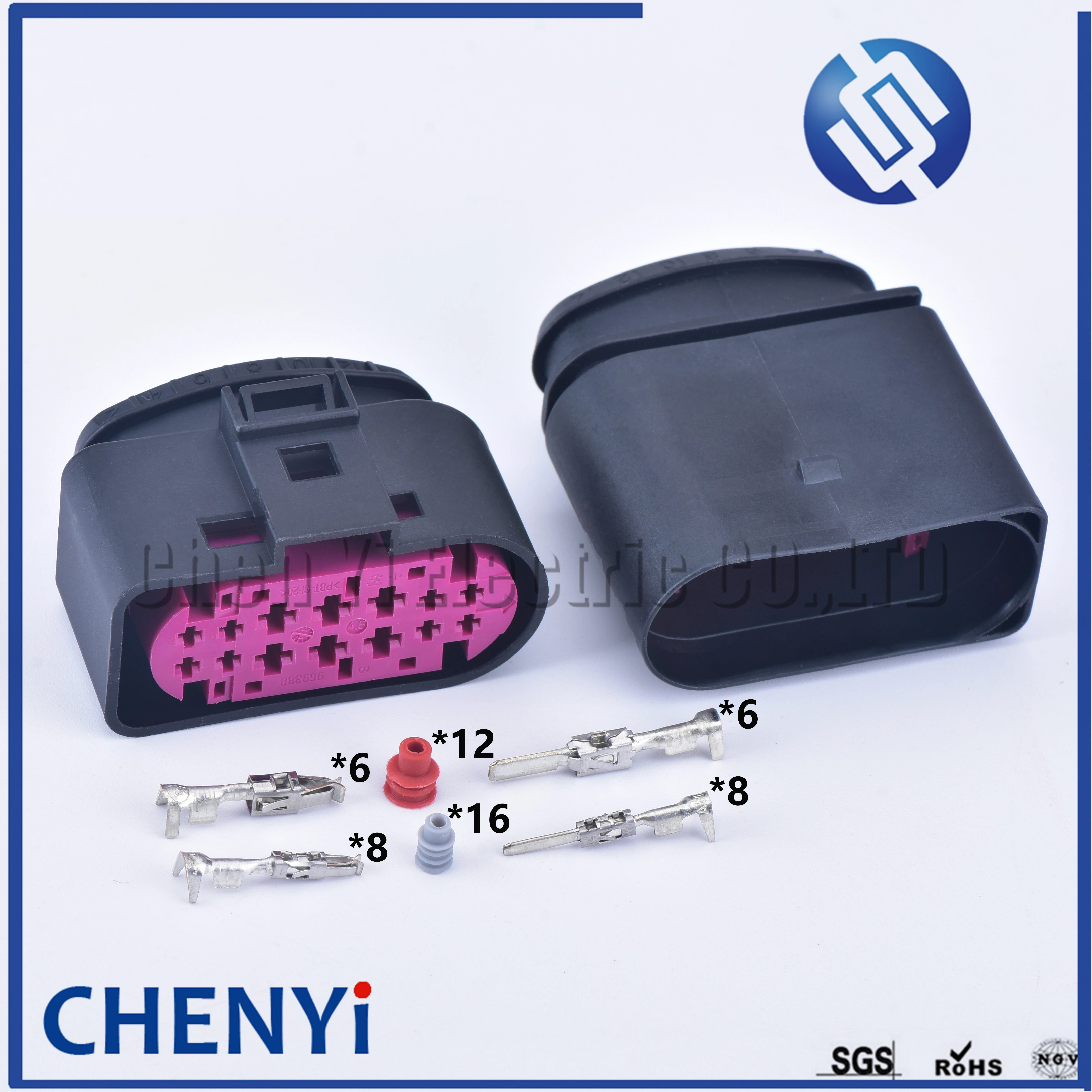 14 핀 자동차 크세논 헤드 라이트 램프 플러그 커넥터, 소켓 하우징 자동차 방수 커넥터 1J0973737 1J0973837 ...