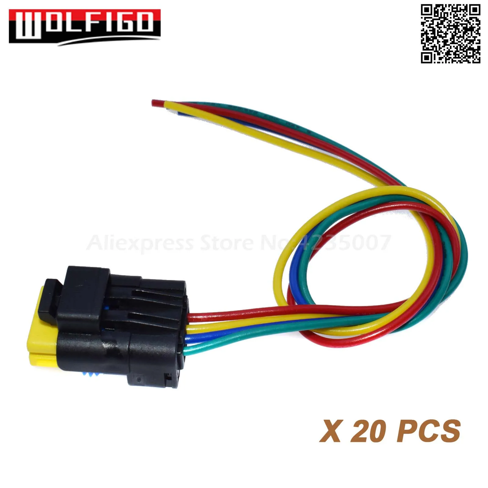WOLFIGO New Fuel Pump Cable Wire Wiring Harness Plug 4 Pin For Renault ...
