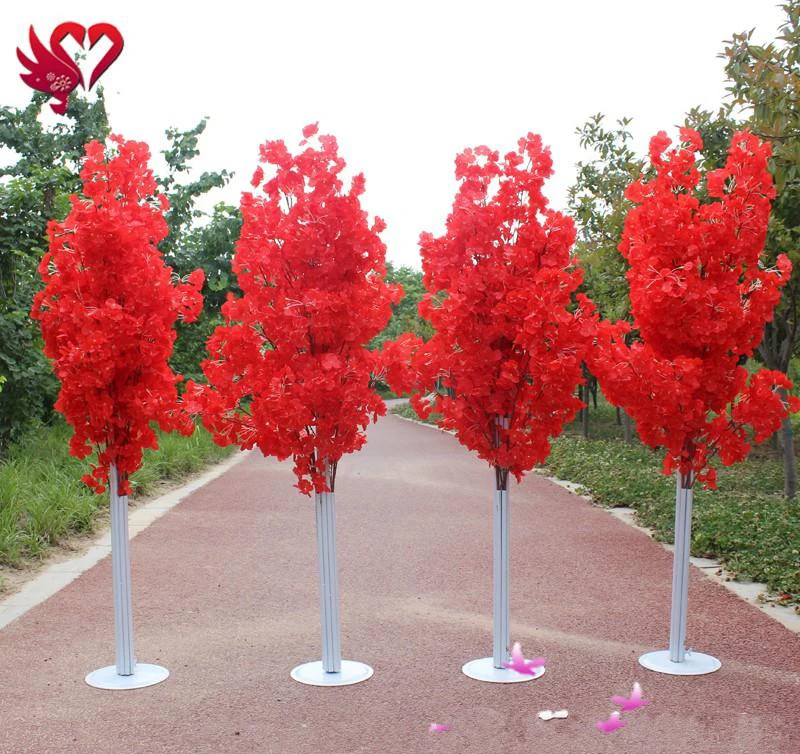 5ft Tall white Artificial Cherry Blossom Tree Roman Column Road Leads ...