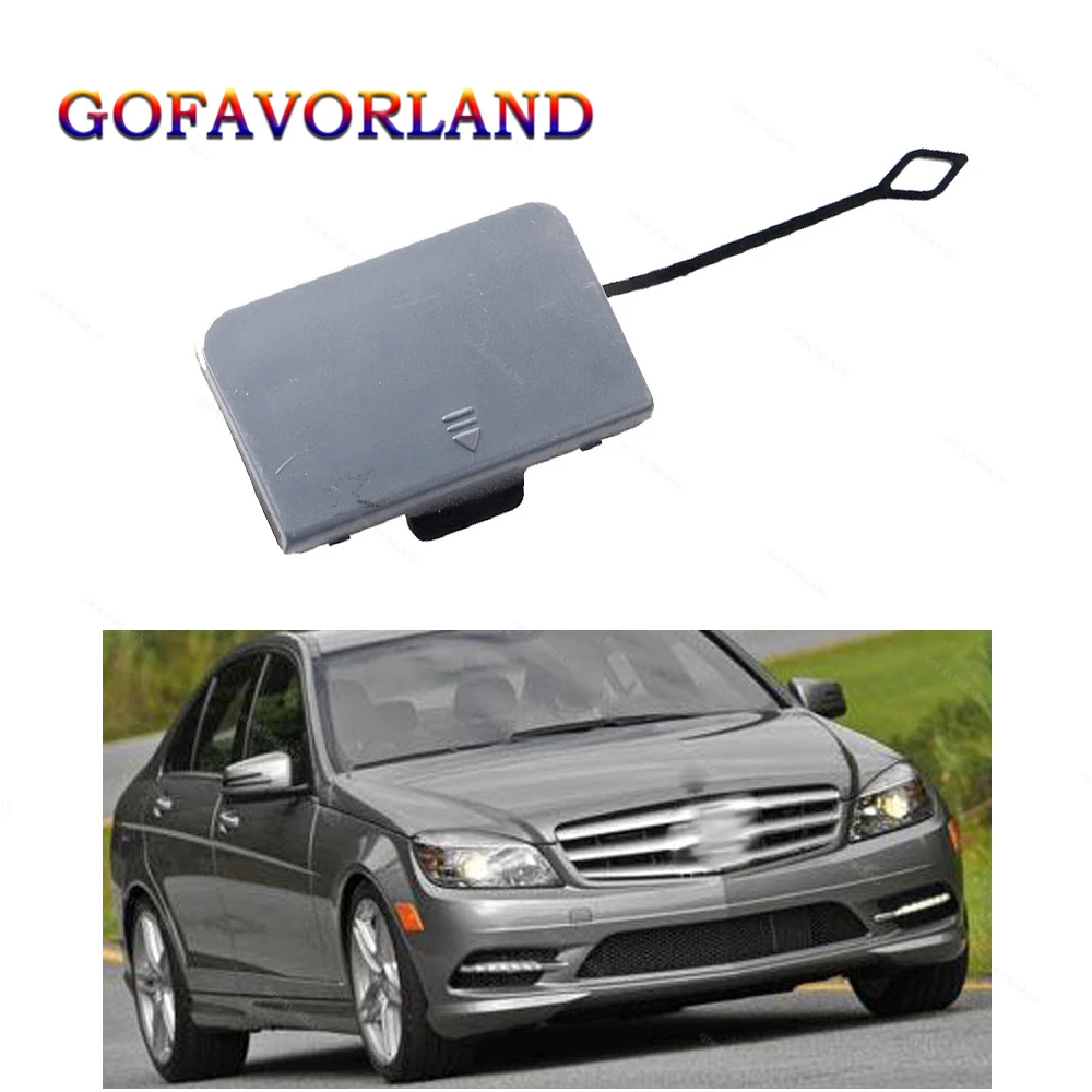 2048850124 Unpainted Front Bumper Tow Eye Hook Cover Cap For Mercedes ...