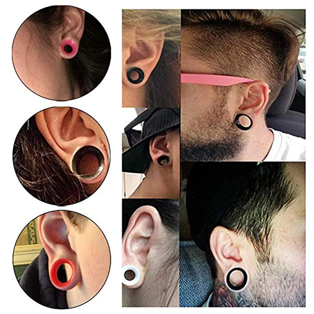 Ear Plugs Gauges On People