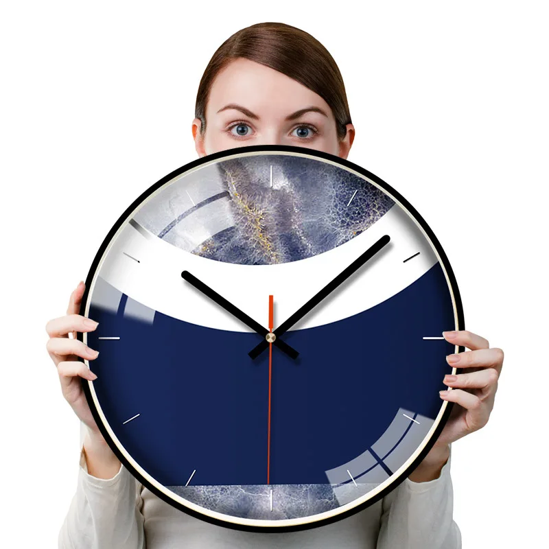 Reloj de pared nórdico Simple para el hogar, cronógrafo redondo de ...