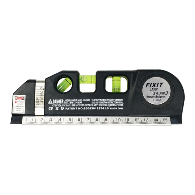 Laser Level Horizon Vertical Measure Tape Horizontal Ruler Infrared ...