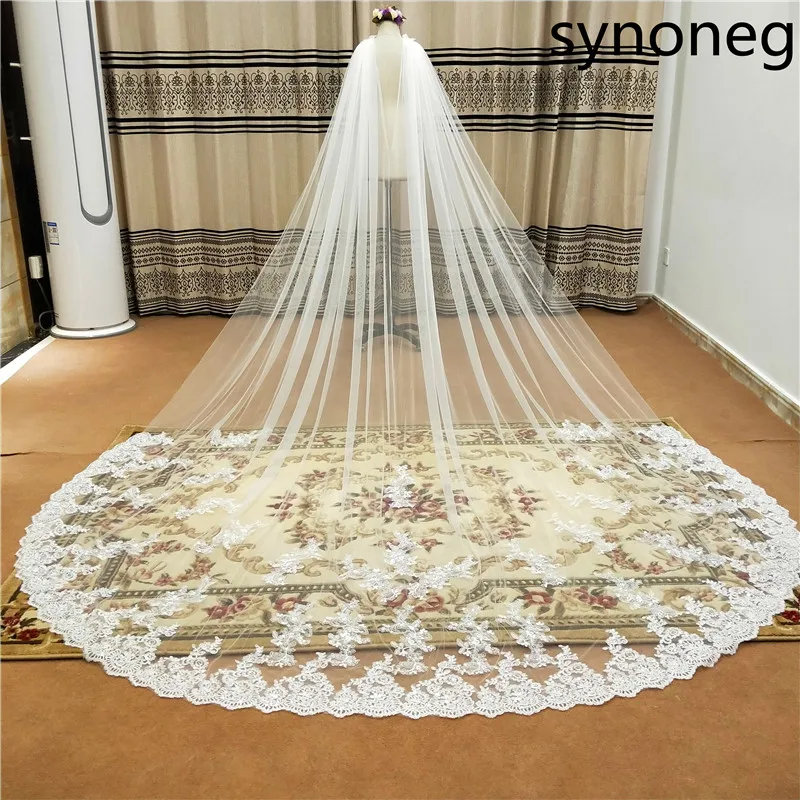 Manto Cathedral Length Wedding Cape Veil Bridal Cloak Lace Long Bridal ...