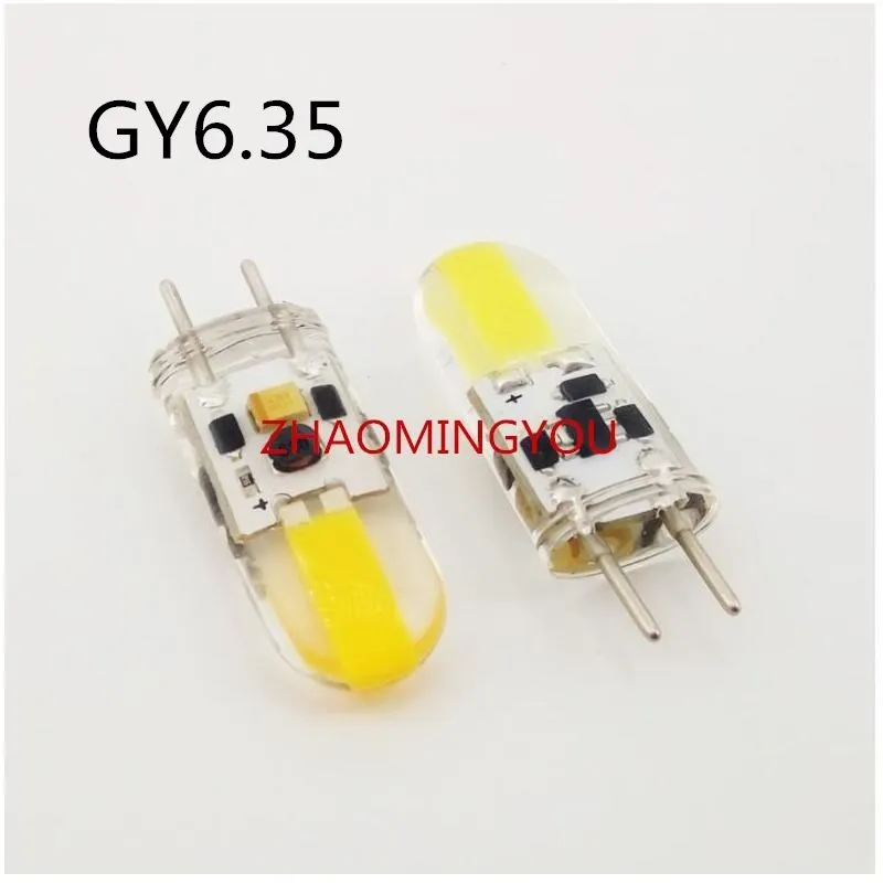 2pcs Dimmable Gy6.35 Led Lamps 6w Ac/dc 12v Corn Light Bulb Droplight ...