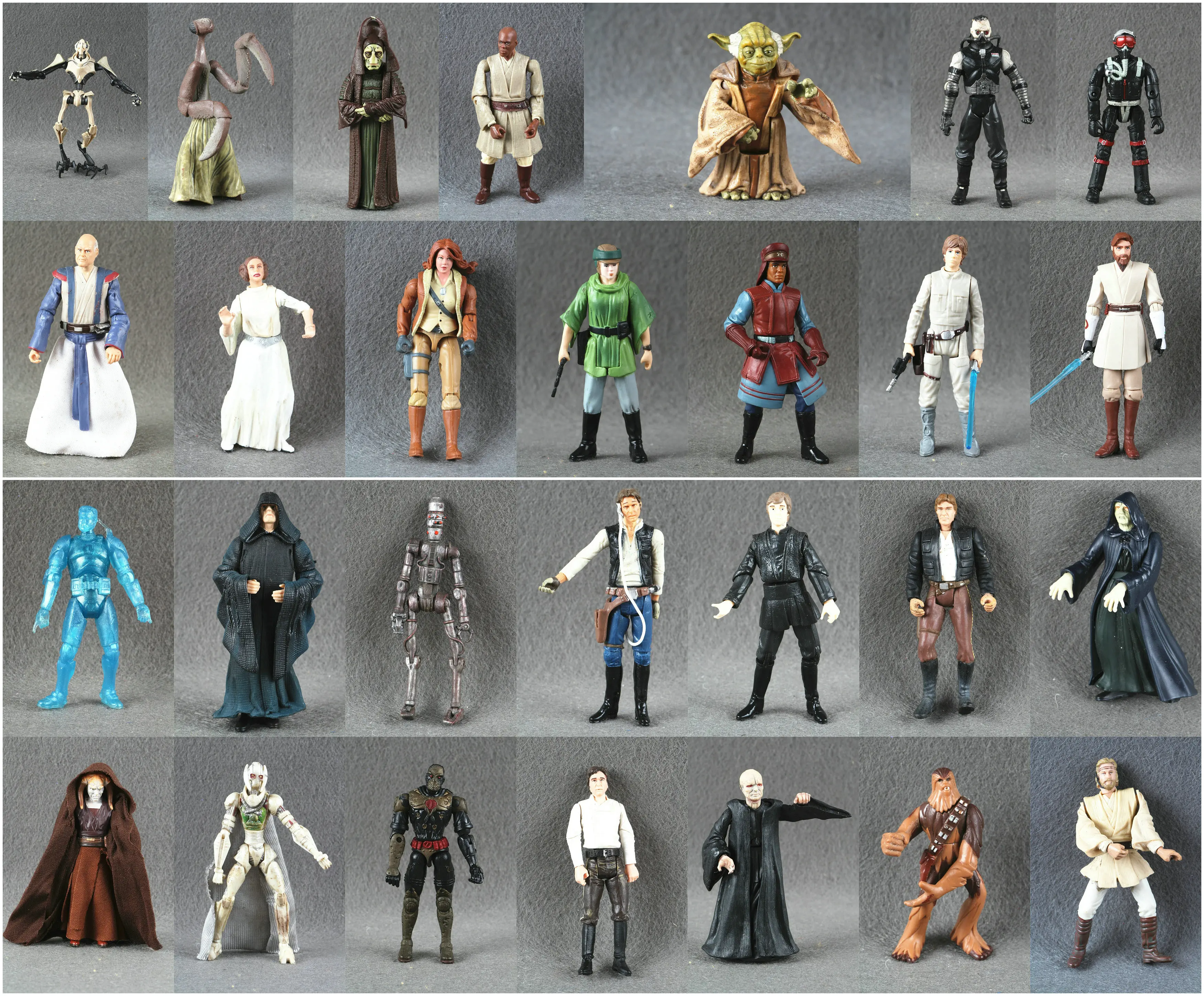 Figuras de acción de Star Wars, paquete a granel de 3,75 pulgadas, Luke ...