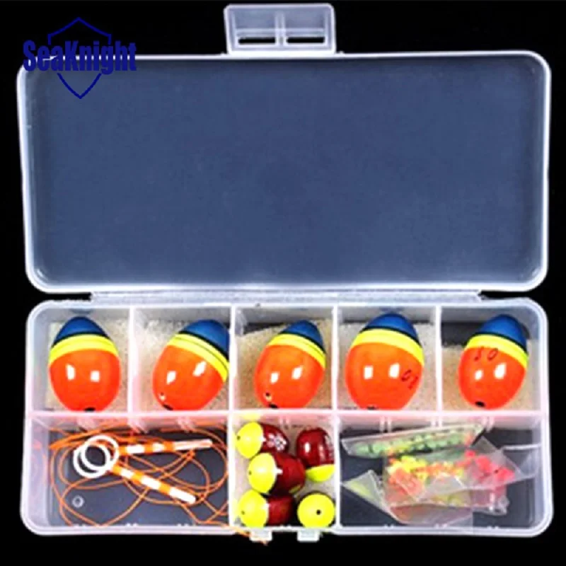 Mixed Size Ball Sea floats for fishing Orangered Float kits Snap Box ...