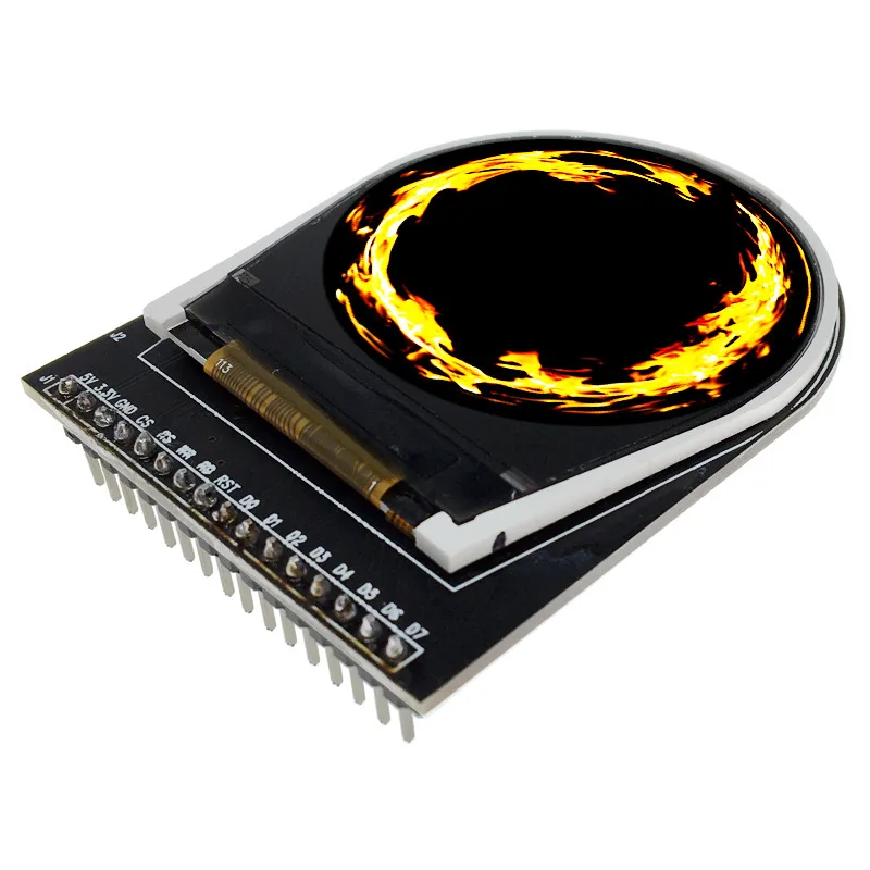 Módulo de pantalla redonda LCD TFT de 1,5 pulgadas, panel de pantalla a todo color MCU ...