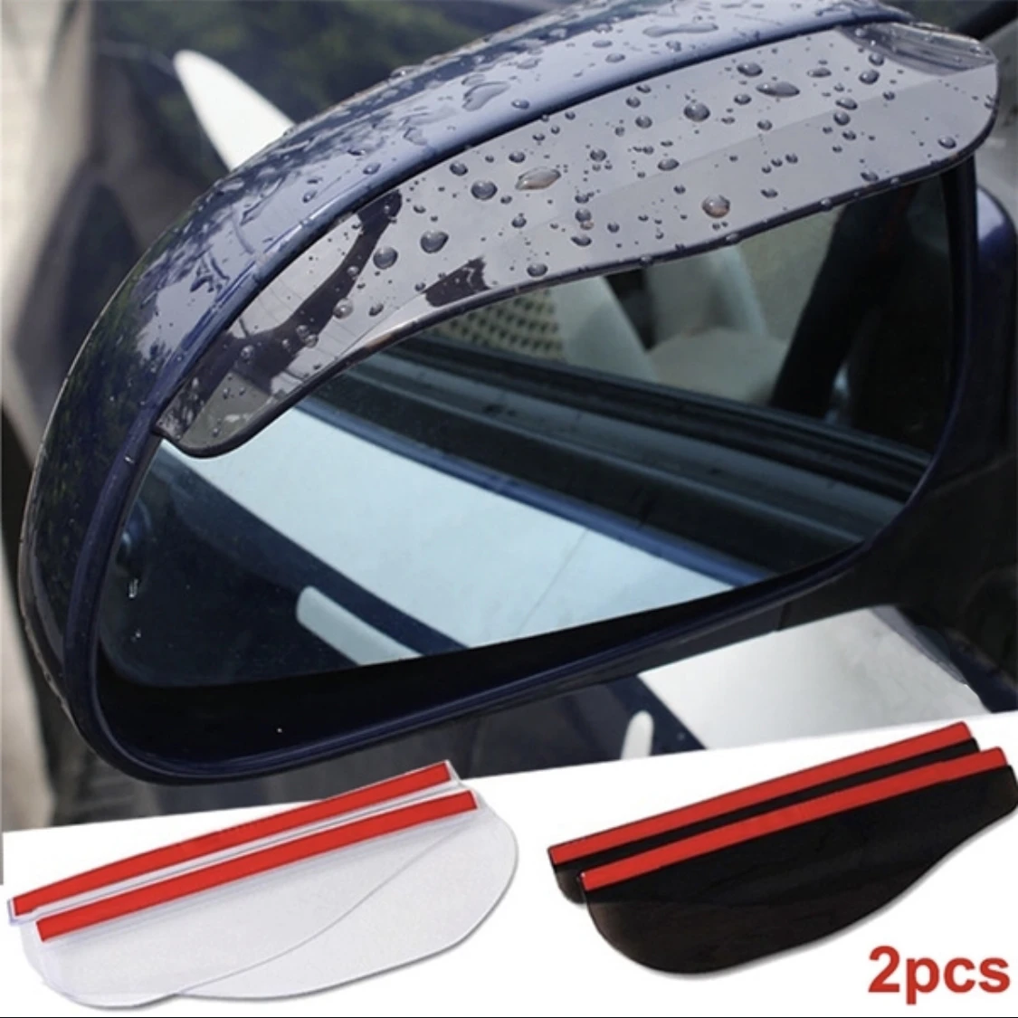 2pcs Car Rearview Mirror Rain Eyebrow Protector Rain Cover Car Rearview ...