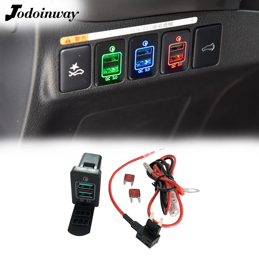 Car Quick 3 Charge Dual Usb Fast Charging Phone Charger Adapter For ...