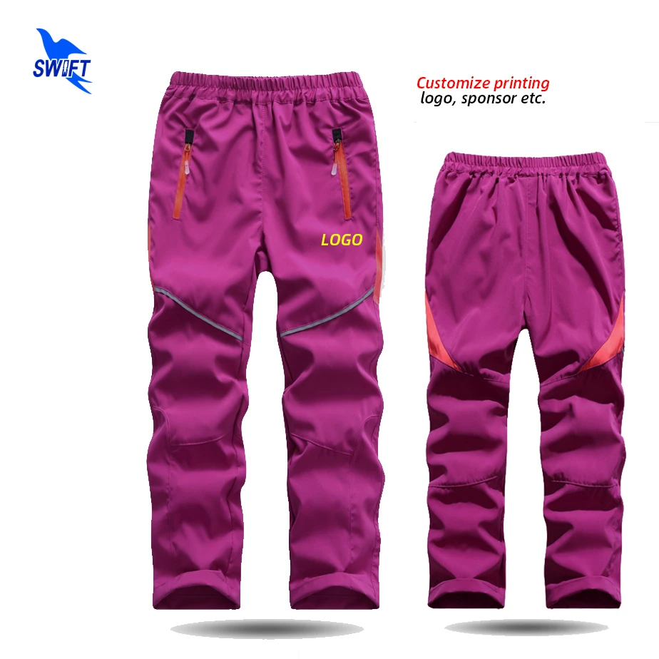 Boys Girl Quick Dry Summer Hiking Pants Kids Reflective Strips Outdoor ...