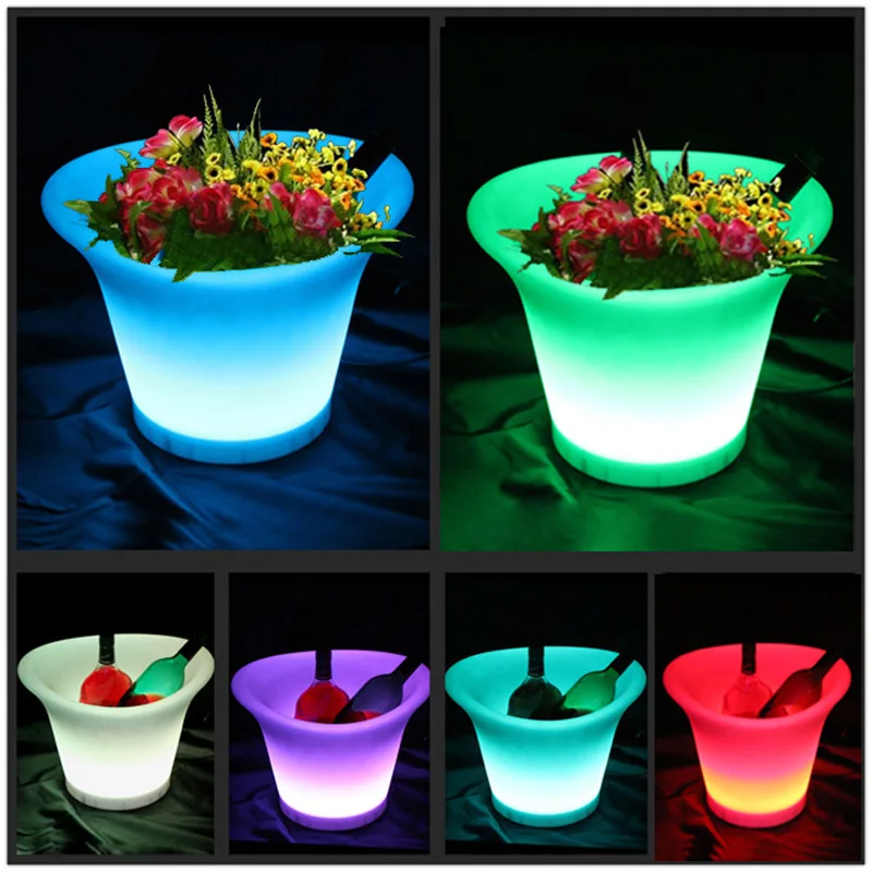 Lighted Flower Pots And Planters
