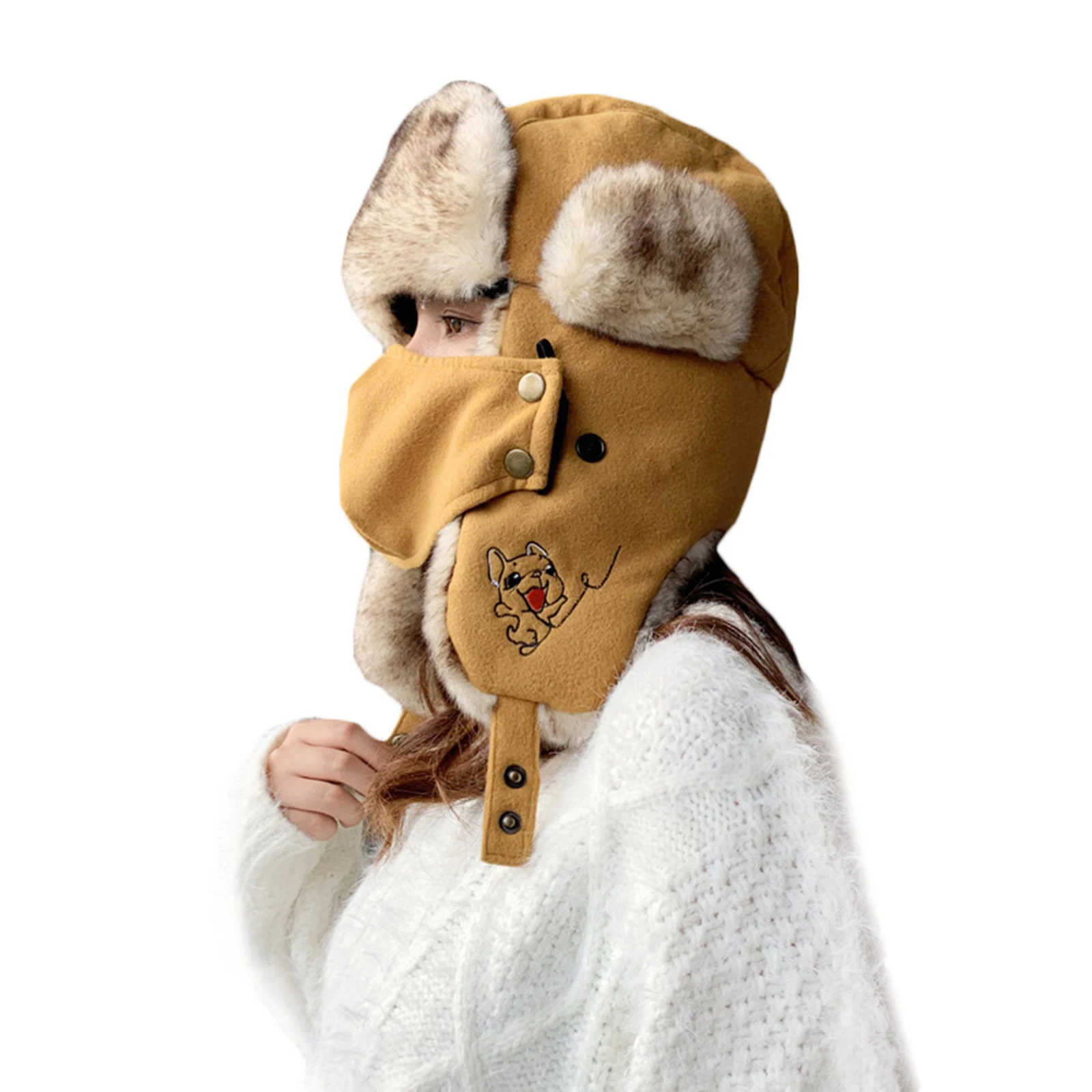 The Modern Ushanka Cap Made Wind Resistant Winter Hat Cute Warm Outdoor ...