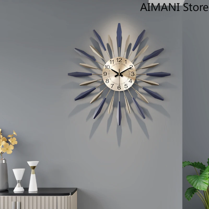 Reloj de pared para sala de estar, moderno y minimalista, creativo, con ...