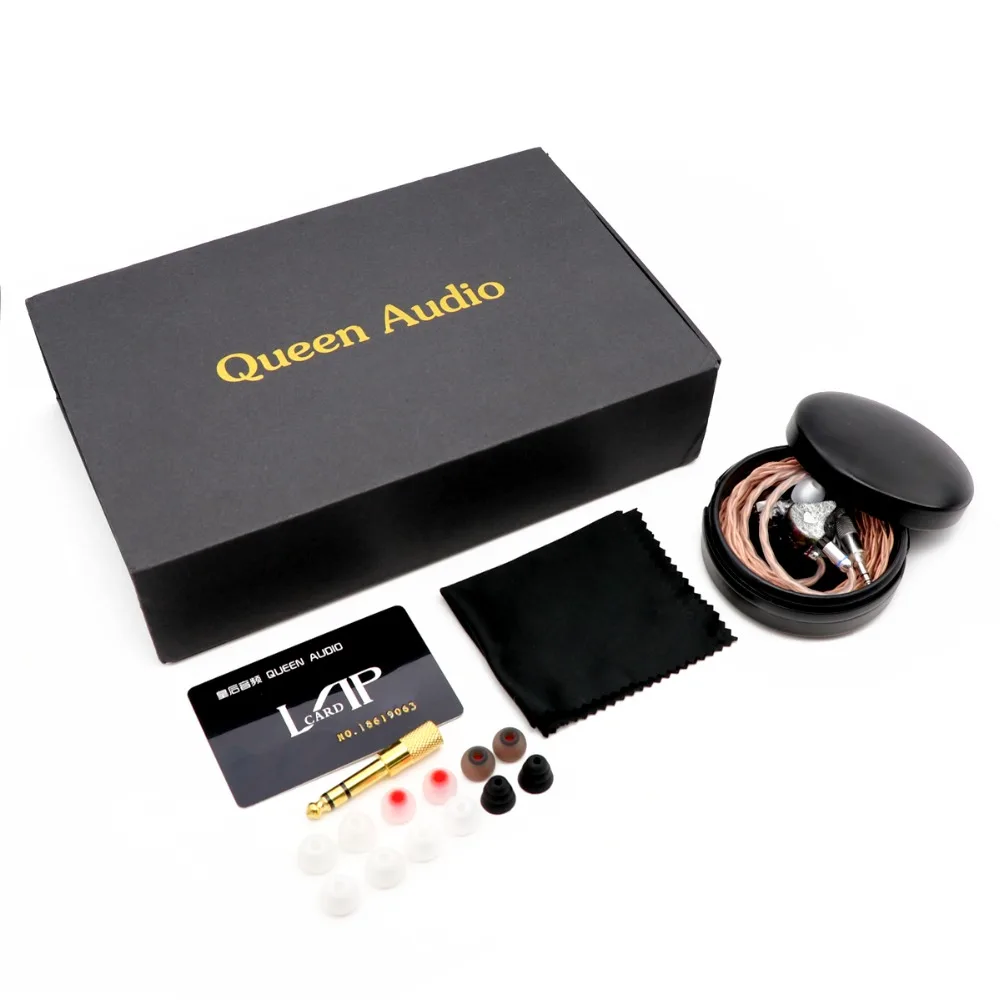 Queen Audio QM80 8BA сбалансированные арматуры HiFi наушники-вкладыши ...