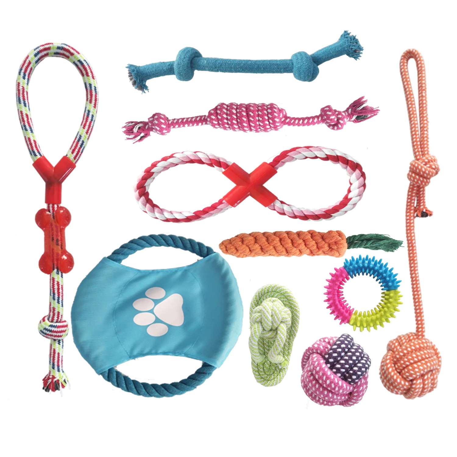 Mnszlkf Dog Rope Toys For Aggressive Chewers-set Of 10 Nearly ...