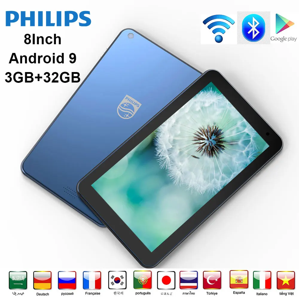 Philips tablette originale 8 pouces enfants Bluetooth Wifi Android 9.0 ...