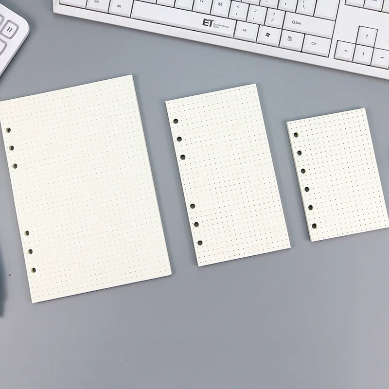 Feuillet mobile,Carnet de notes à feuilles mobiles simple 6 trous,45 ...