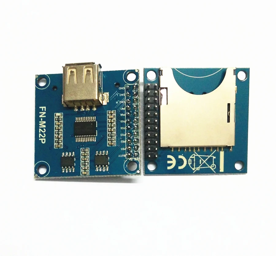 Embedded Stereo MP3 Player with 2 x 3W Class D Amplifiers UART Serial ...