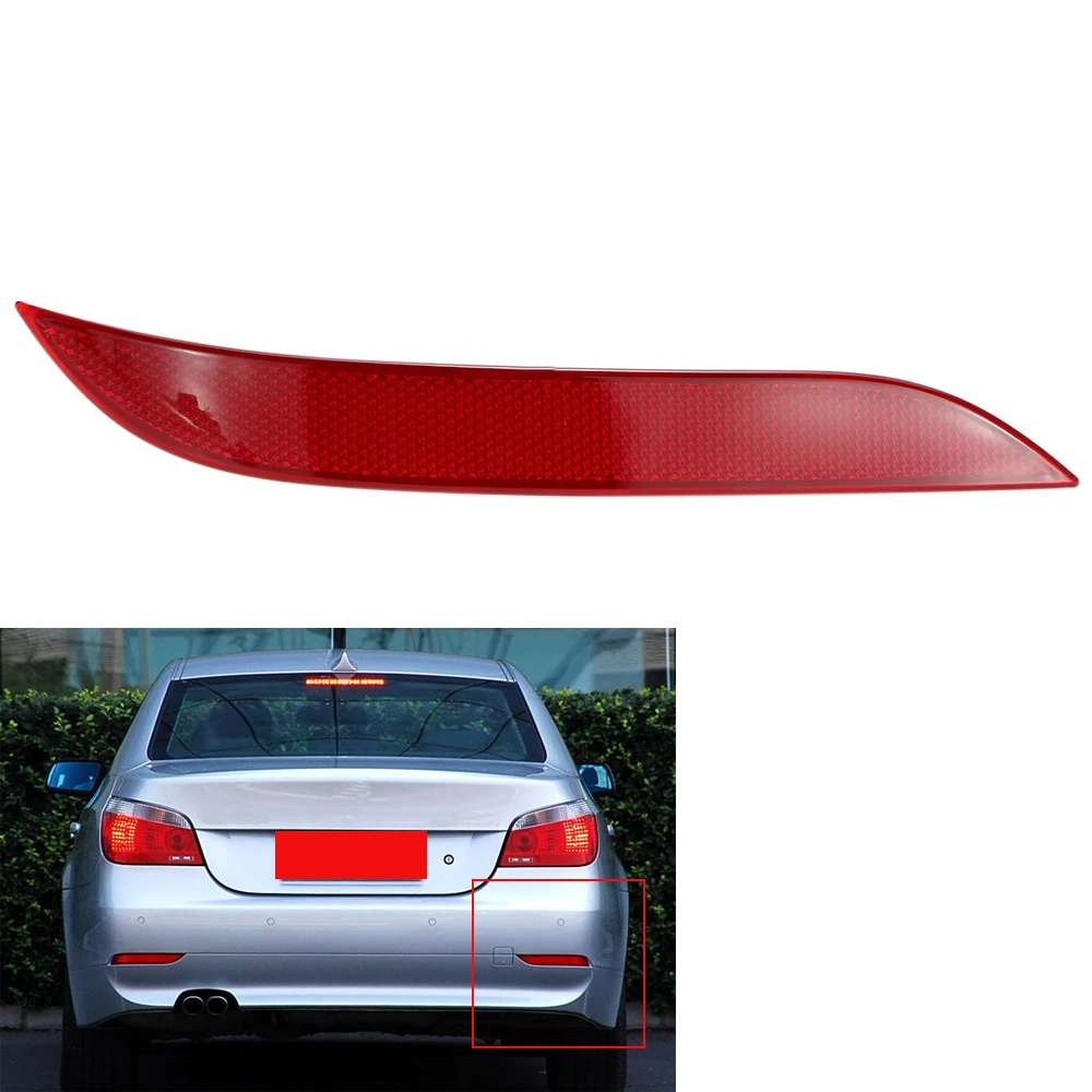 63146915039 63146915040 Car Red Rear Bumper Reflector for BMW E60 525i ...